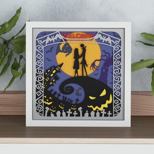 Nightmare 3D Layer SVG, Halloween Shadow Box for Cricut Silhouette ...