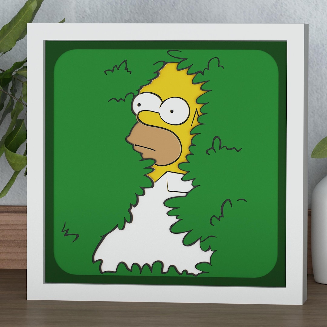 Hiding Meme 3D Layer SVG, Hiding Shadow Box SVG for Cricut Silhouette ...