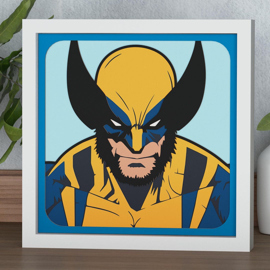 Clawed Superhero 3D Layer SVG, Superhero Shadow Box SVG Cricut ...