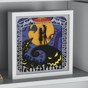 Nightmare 3D Layer SVG, Halloween Shadow Box for Cricut Silhouette ...