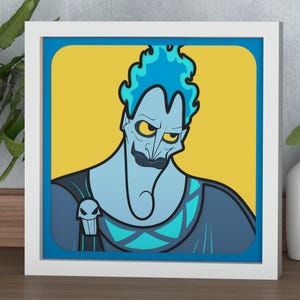 Hades 3D Layer SVG, Cartoon Hades Shadow Box SVG for Cricut Silhouette ...