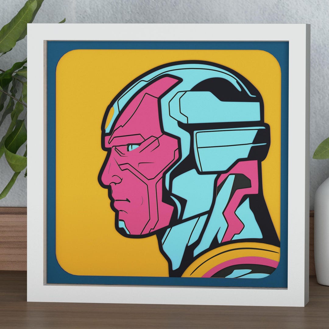 Superhero 3D Layer SVG, Superhero Shadow Box SVG Cricut Silhouette ...