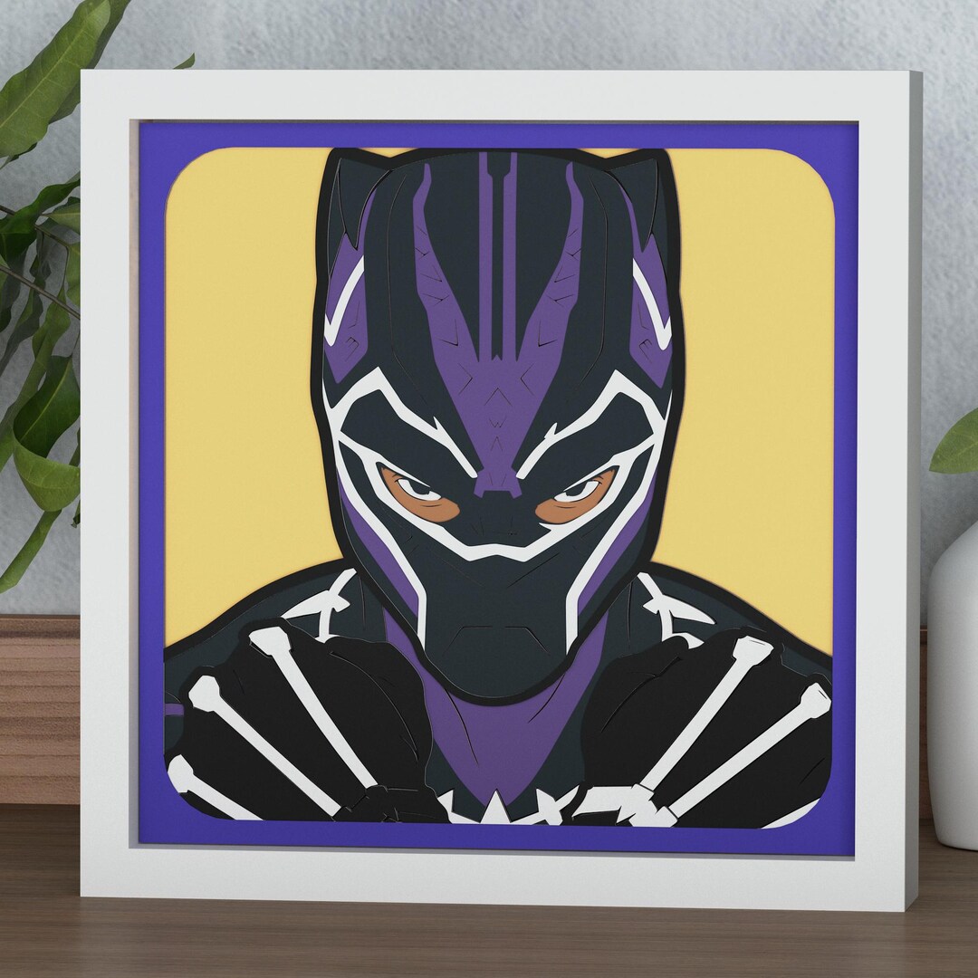 Superhero 3D Layer SVG, Superhero Shadow Box SVG for Cricut Silhouette ...