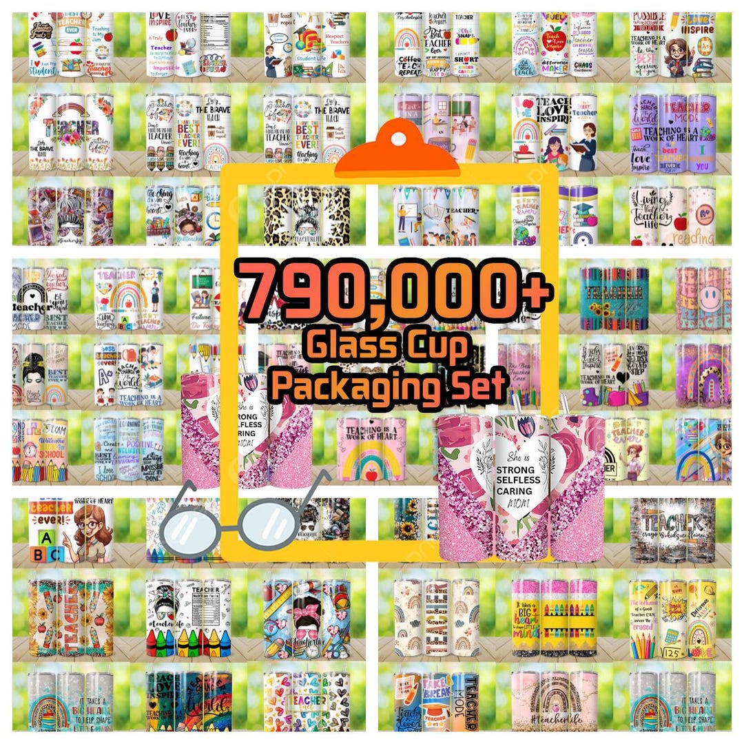 790000+ Glass Cup Packaging Set Variety Pack Mega Tumbler Wrap Bundle ...