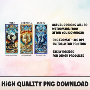 Fourth Wing Stained Glass Dragon PNG: Tairn, Andarna, Sgaeyl (digital ...