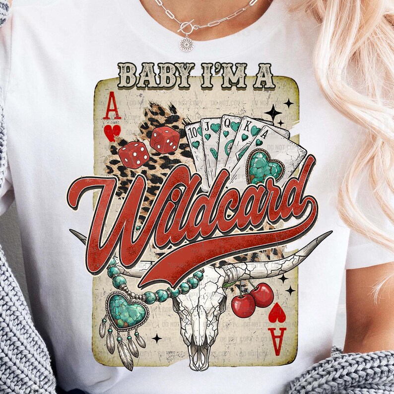 Wild Card Cowgirl PNG, Western Sublimation Design (digital Download) - Etsy