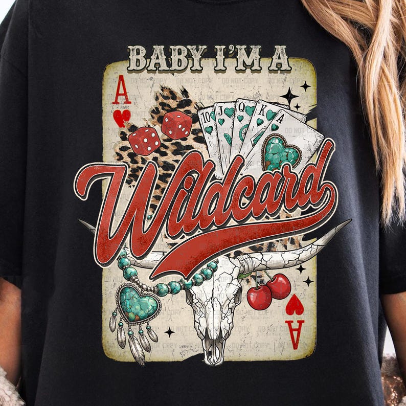 Wild Card Cowgirl PNG, Western Sublimation Design (digital Download) - Etsy