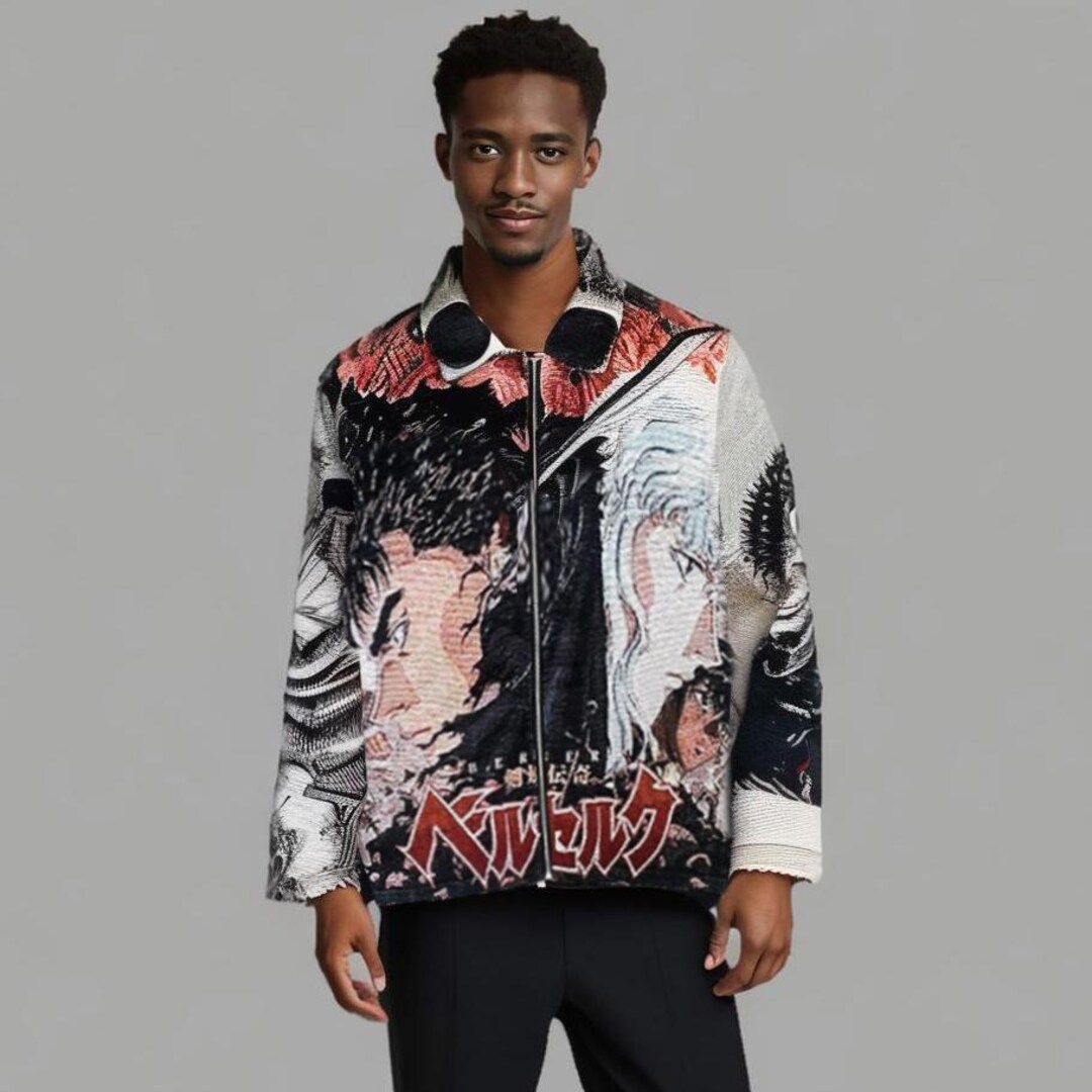 Berserk Tapestry Jacket-vintage Woven Cotton Jacket-anime Jacket ...