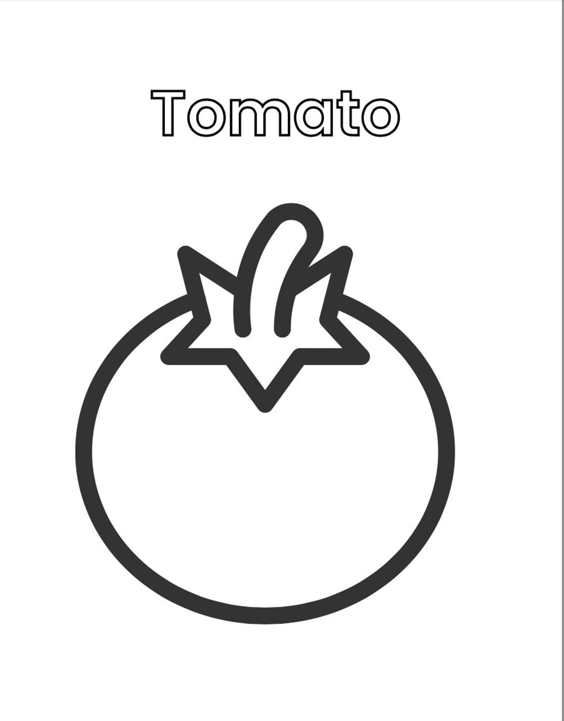 Fruit Coloring Pages Simple Bold Print Easy - Etsy