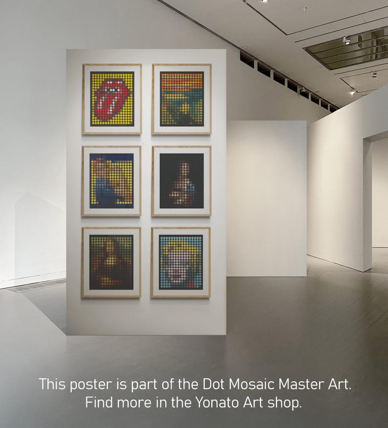 Marilyn by Andy Warhol. Part of the Dot Mosaic Master Art Series by Yonato Art Gallery. High ...