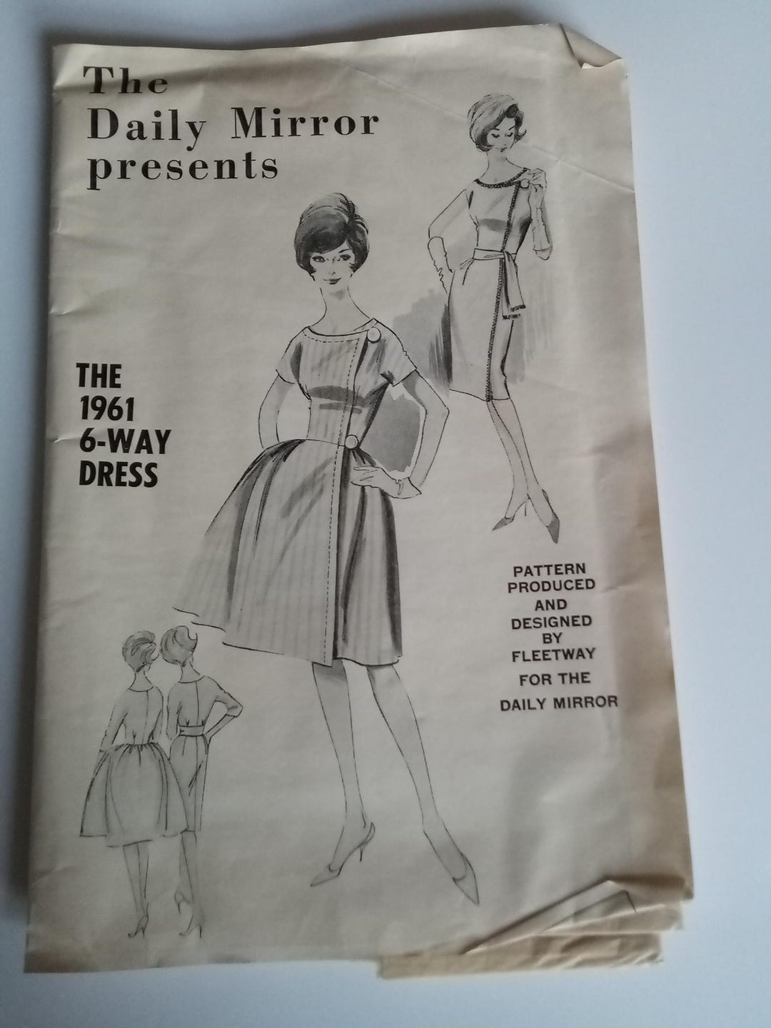 1961 6-way Dress - 38" Bust - Fleetway for the Daily Mirror - Vintage ...