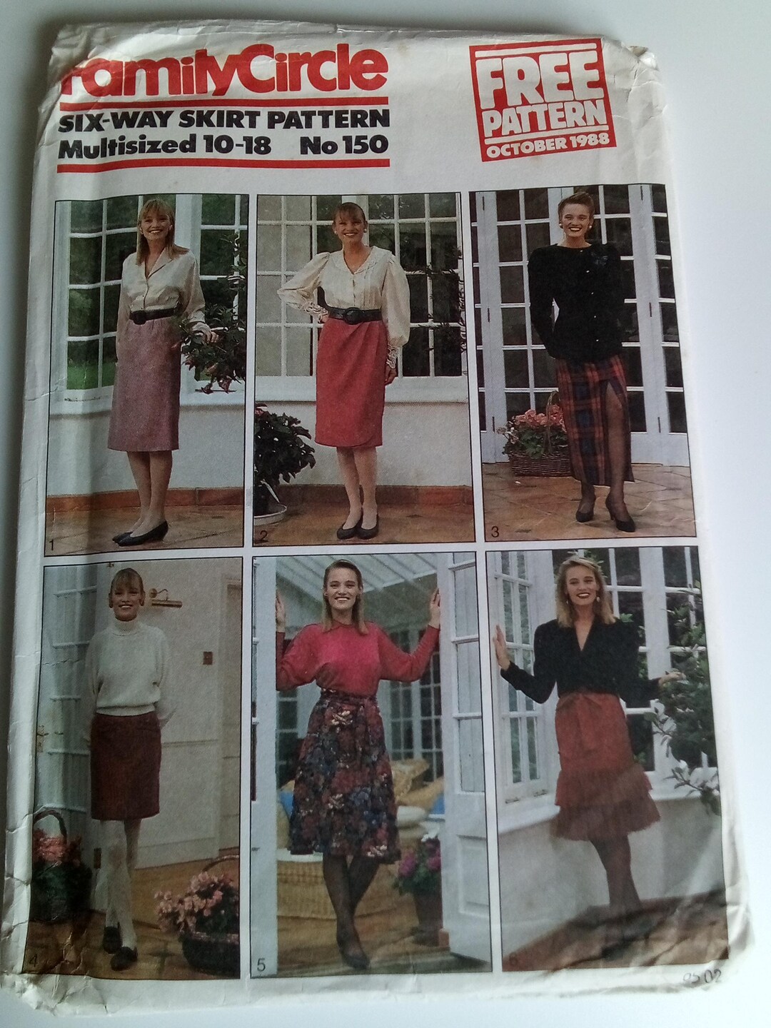 1988 Skirt Multi-size Family Circle 150 Vintage Sewing Pattern - Etsy