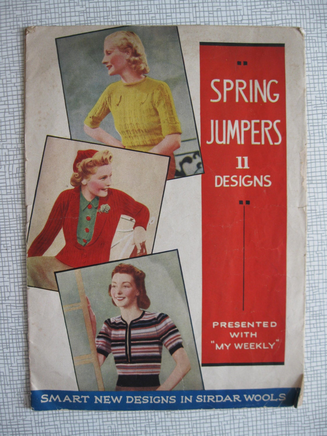 1930s My Weekly Spring Jumpers Knitting Booklet - 11 Designs - Coatee ...
