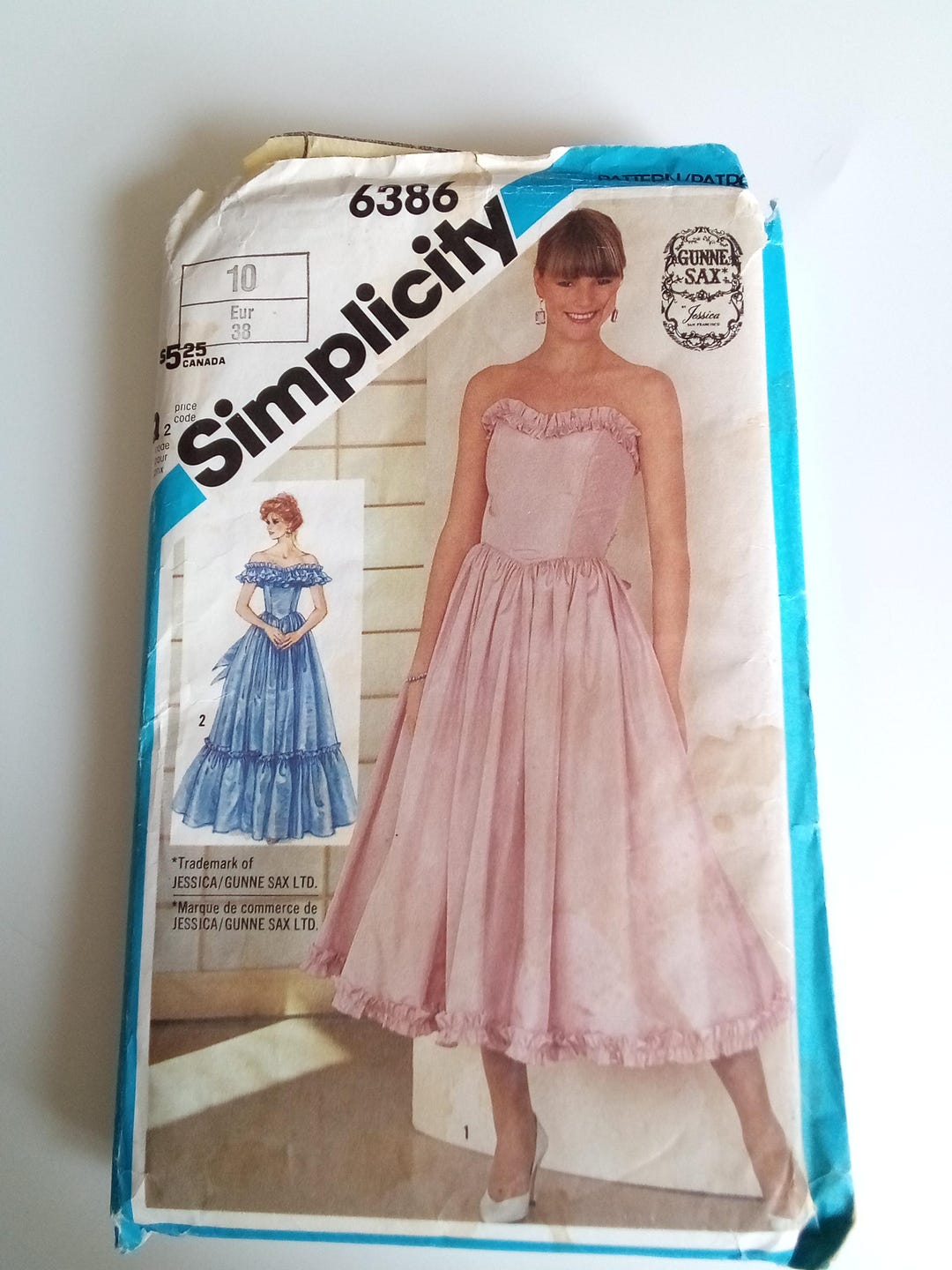 1984 Jessica / Gunne Sax Evening Gown & Petticoat - 83cm Bust ...