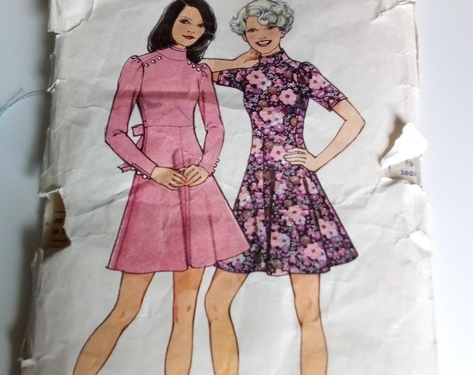 Simplicity 6186 Pattern for Girls' Dress in 2 Lengths, Size 12, Breast ...