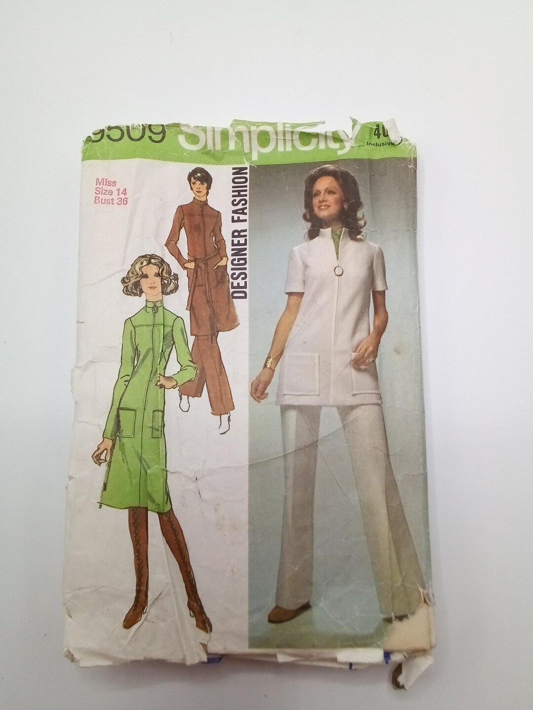 1971 Dress, Tunic & Pants - 36" Bust - Simplicity 9509 - Vintage Sewing ...