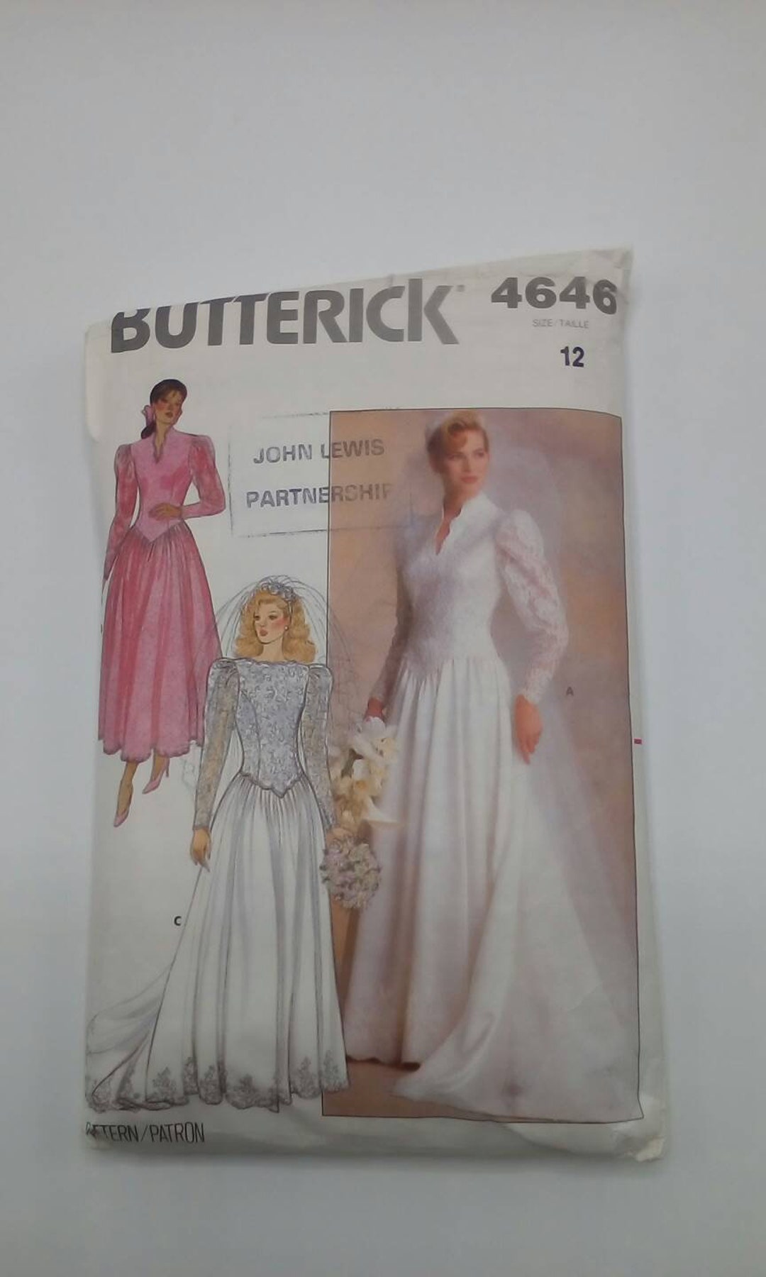1987 Dress 34 Bust Butterick 4646 Vintage Sewing Pattern - Etsy