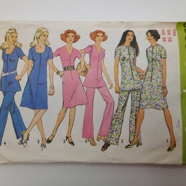 1972 Dress Pattern - Etsy