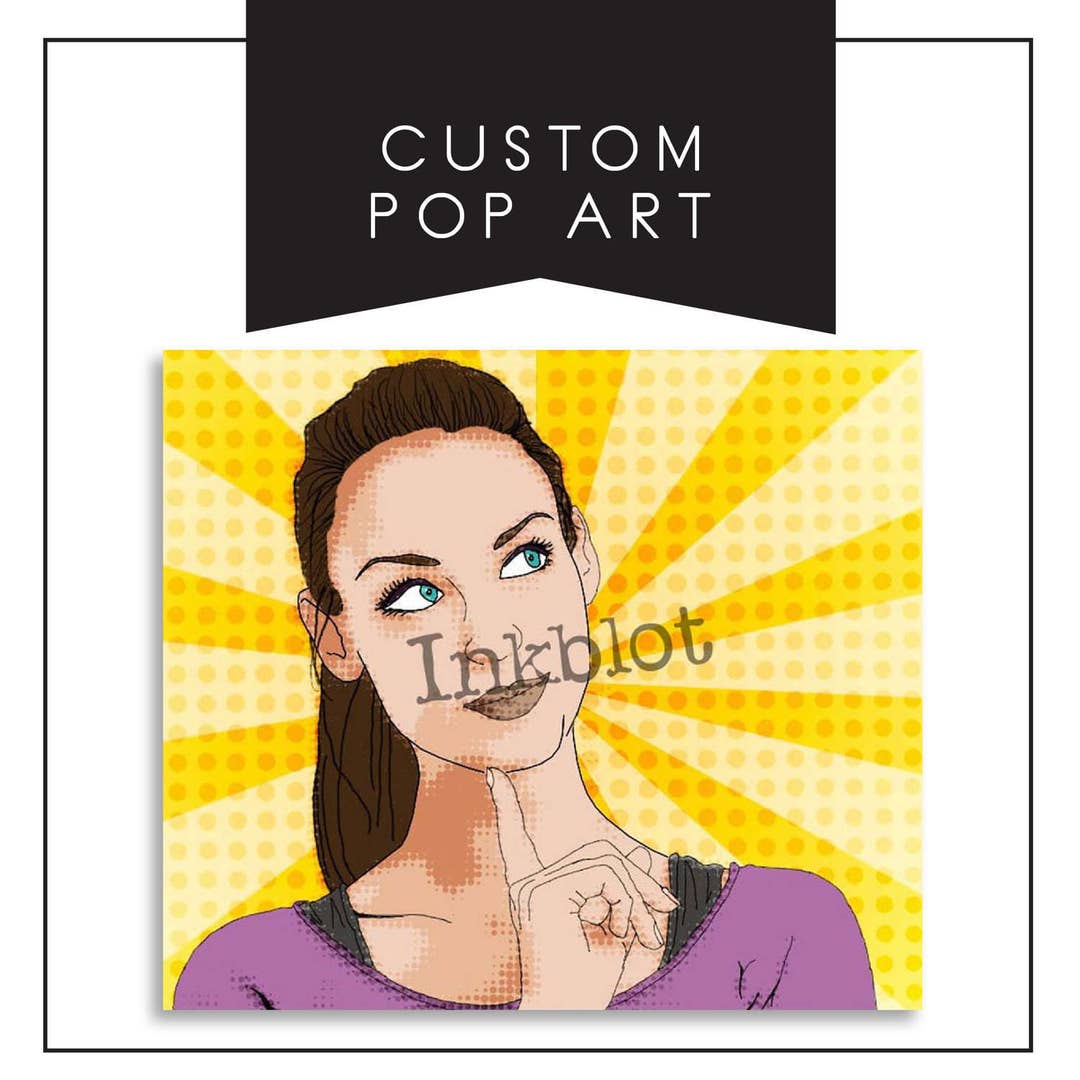 Custom Pop-art Photo Pop Art Print Pop Art Portrait Custom - Etsy