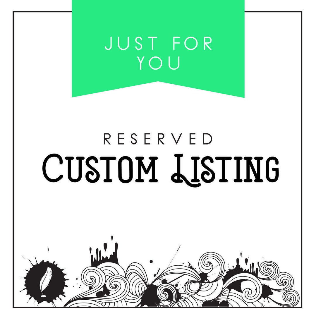 Custom Listing - Etsy
