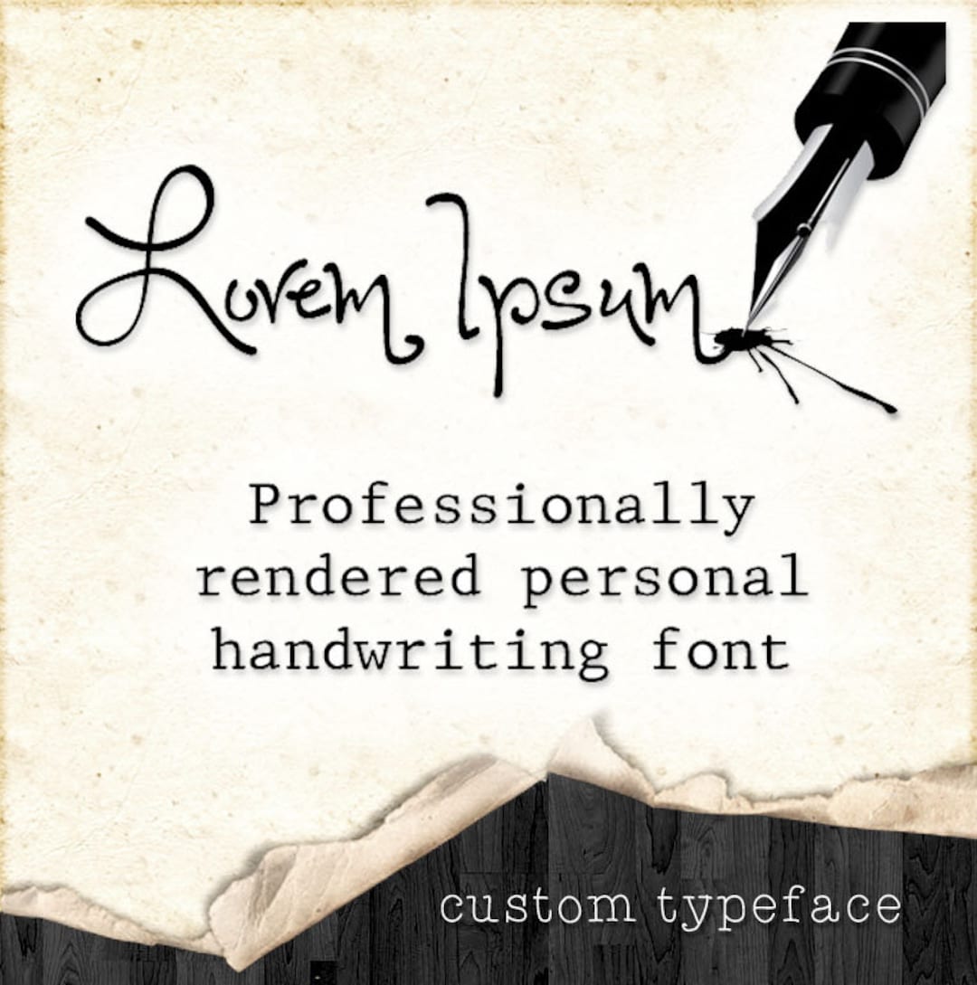 Your Own Personal Handwriting Font - Etsy
