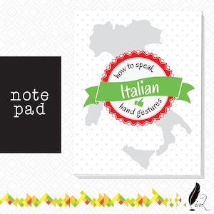 Note Pad, Italian Note Pad - Etsy