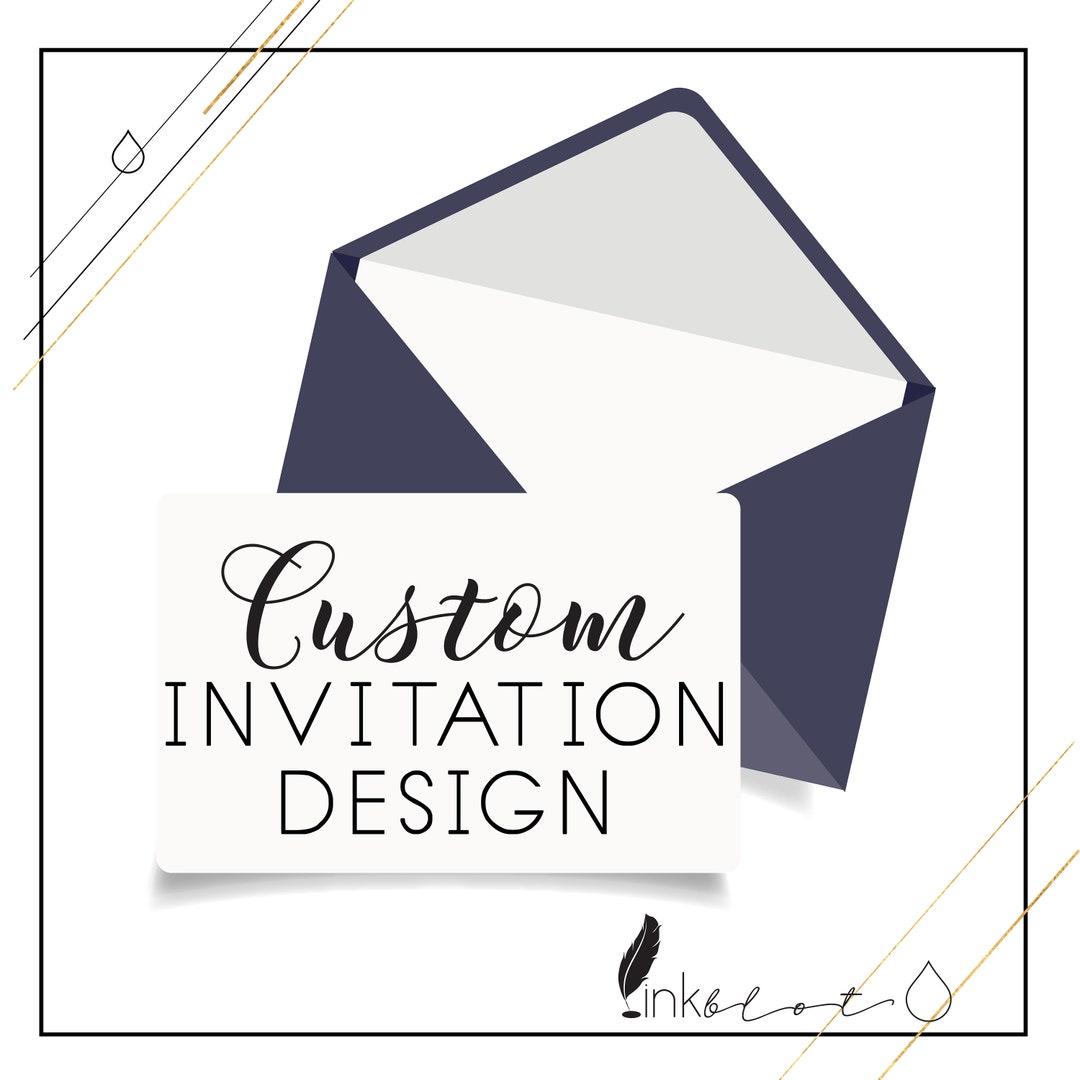 Custom Design Invitation, Card Design, Invite Design, Birthday Invite ...