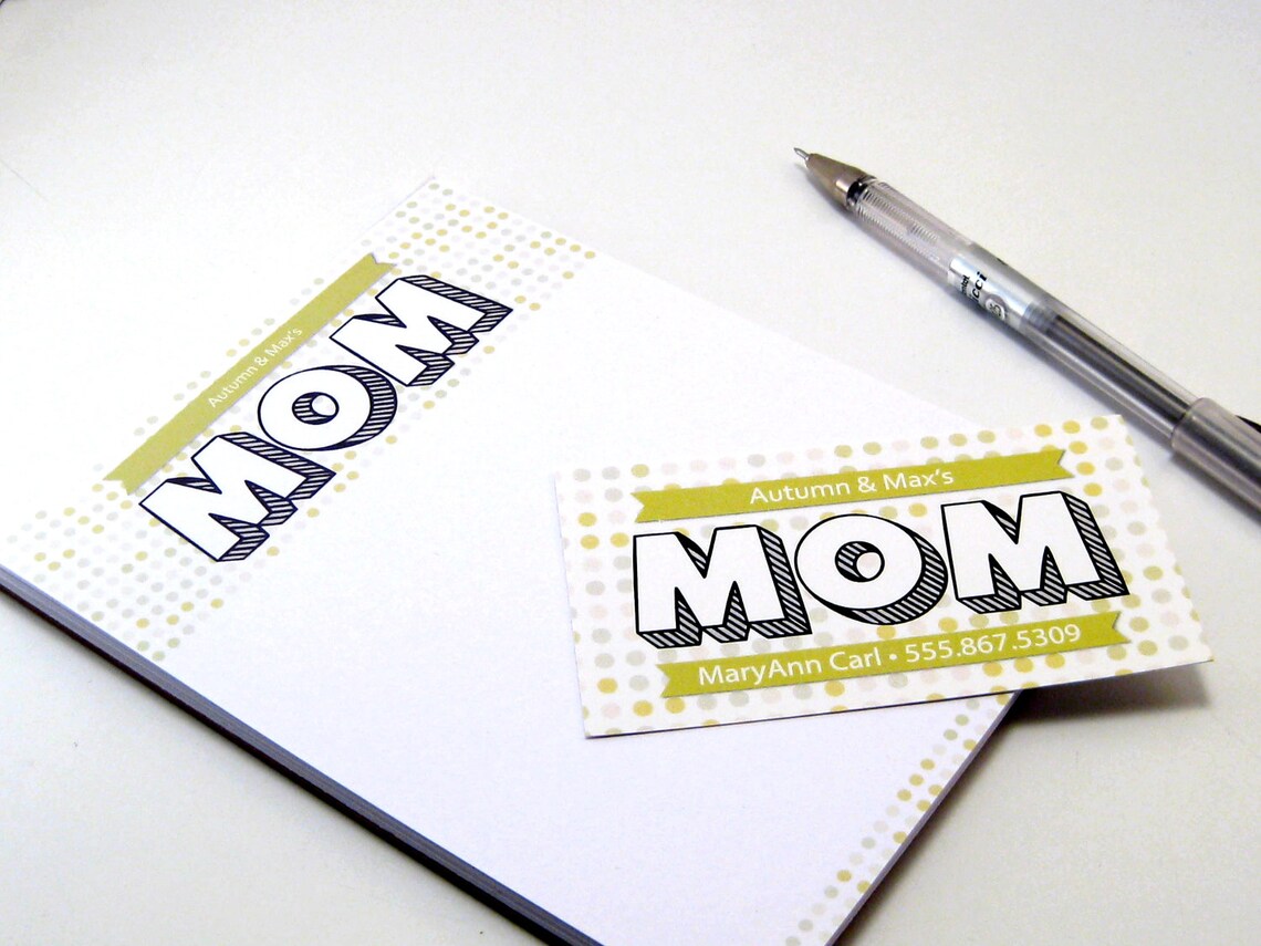 Customizable Business Card Personal Card or Mommy Card - Etsy