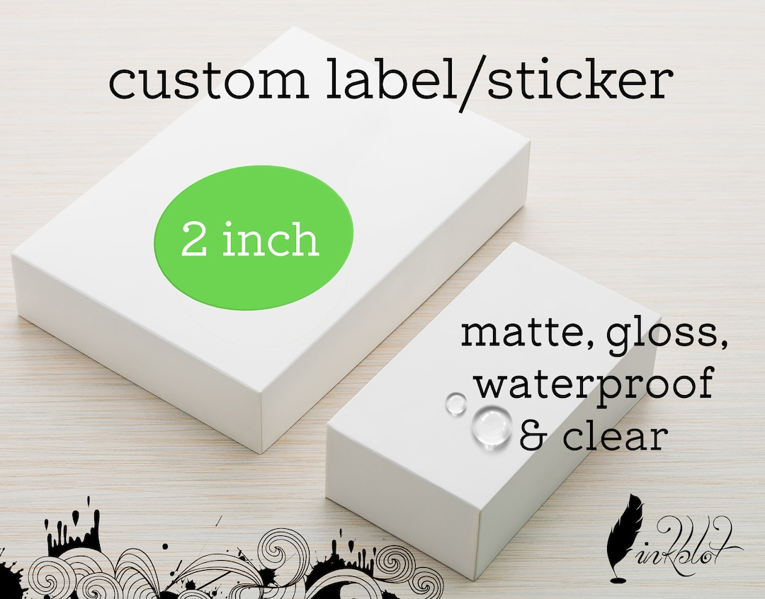 Custom Round Sticker, Waterproof Custom Party Sticker, Business Sticker ...