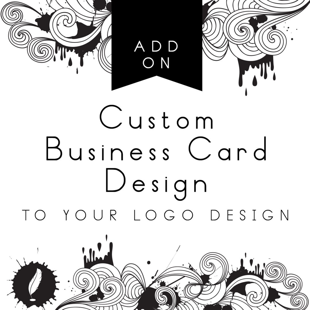 Custom Business Cards, Add-on With Logo Design - Etsy