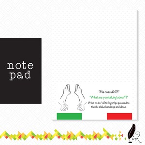 Note Pad, Italian Note Pad - Etsy