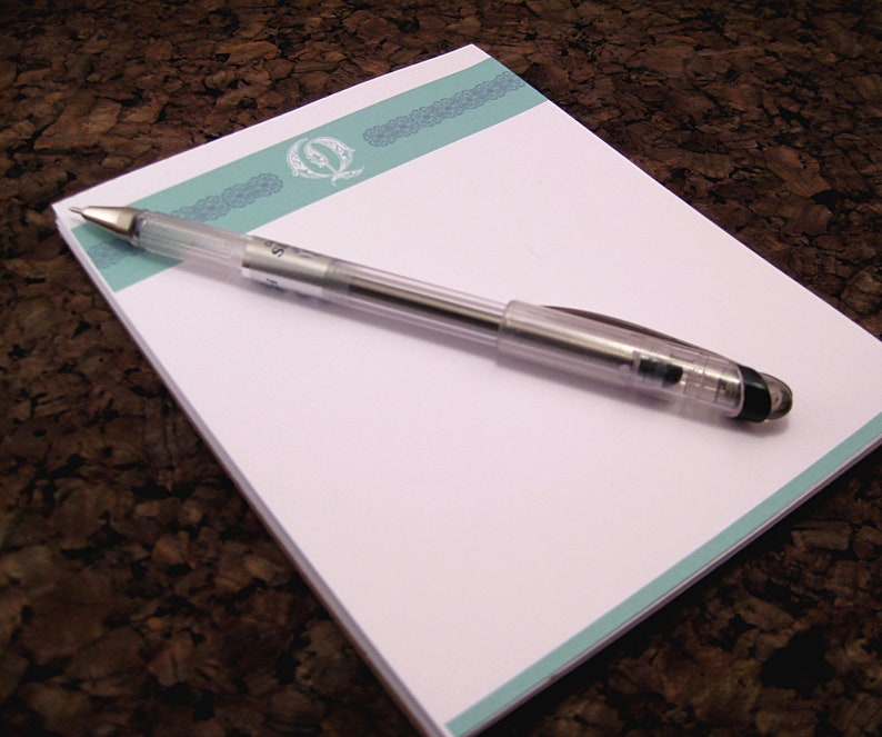 Customizable Initial Notepad - Etsy