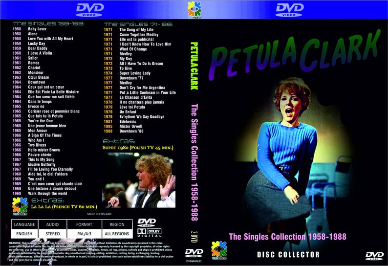 Petula Clark the Singles Collection 2 Dvd - Etsy