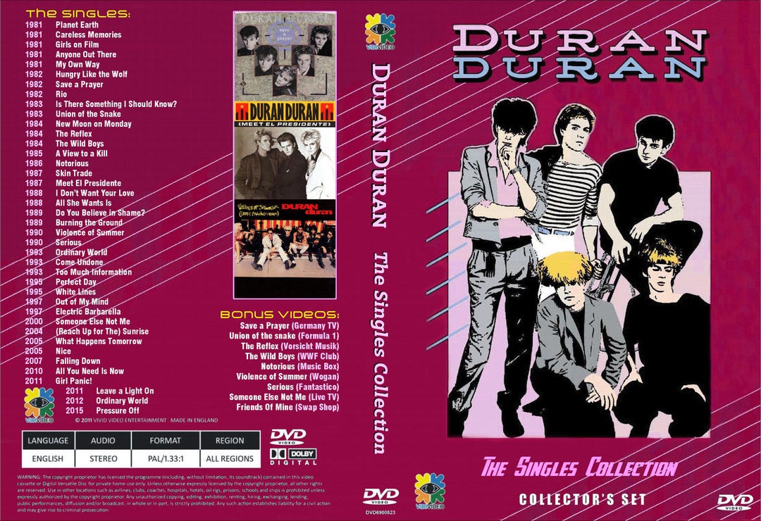 DURAN DURAN the Singles Collection - Etsy