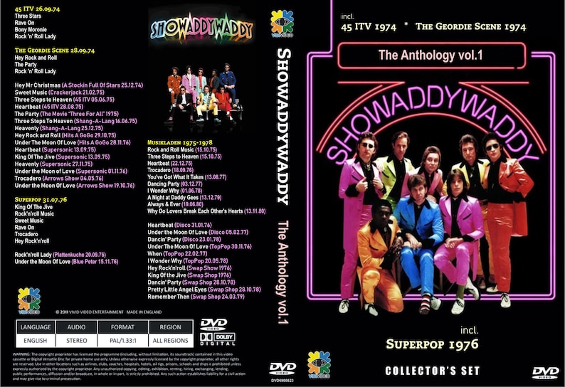 Showaddywaddy the Anthology Collection Dvd - Etsy
