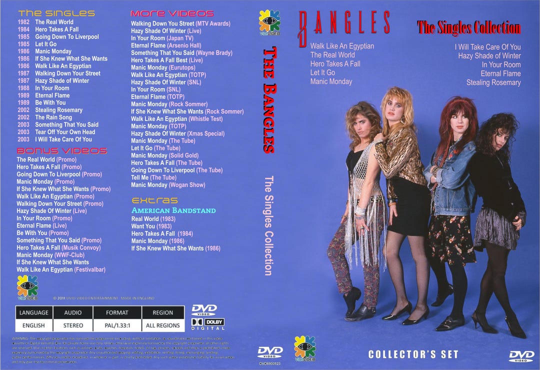 Bangles the Video Singles Collection DVD - Etsy