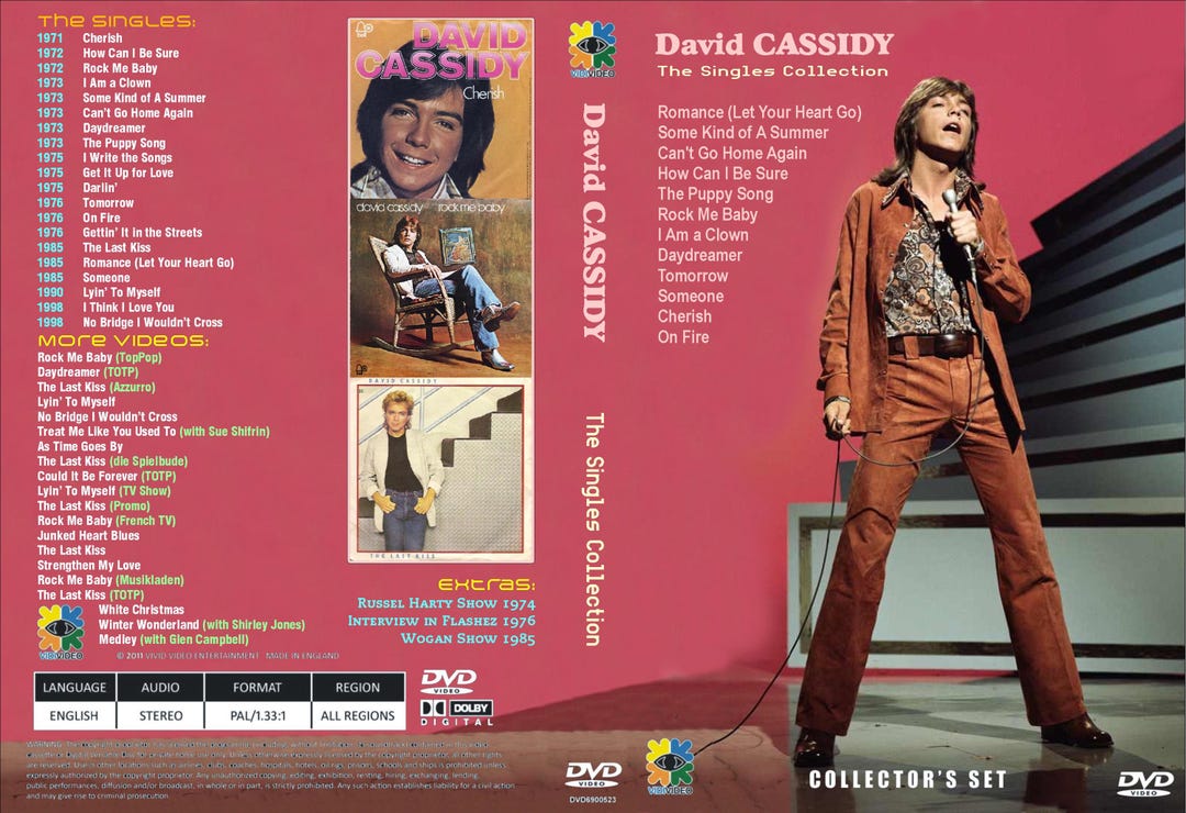 David Cassidy the Singles Collection Dvd - Etsy