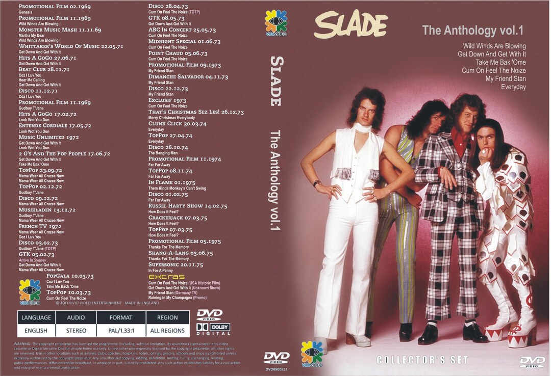 Slade the Anthology Collection Volume 1 2 Dvd - Etsy