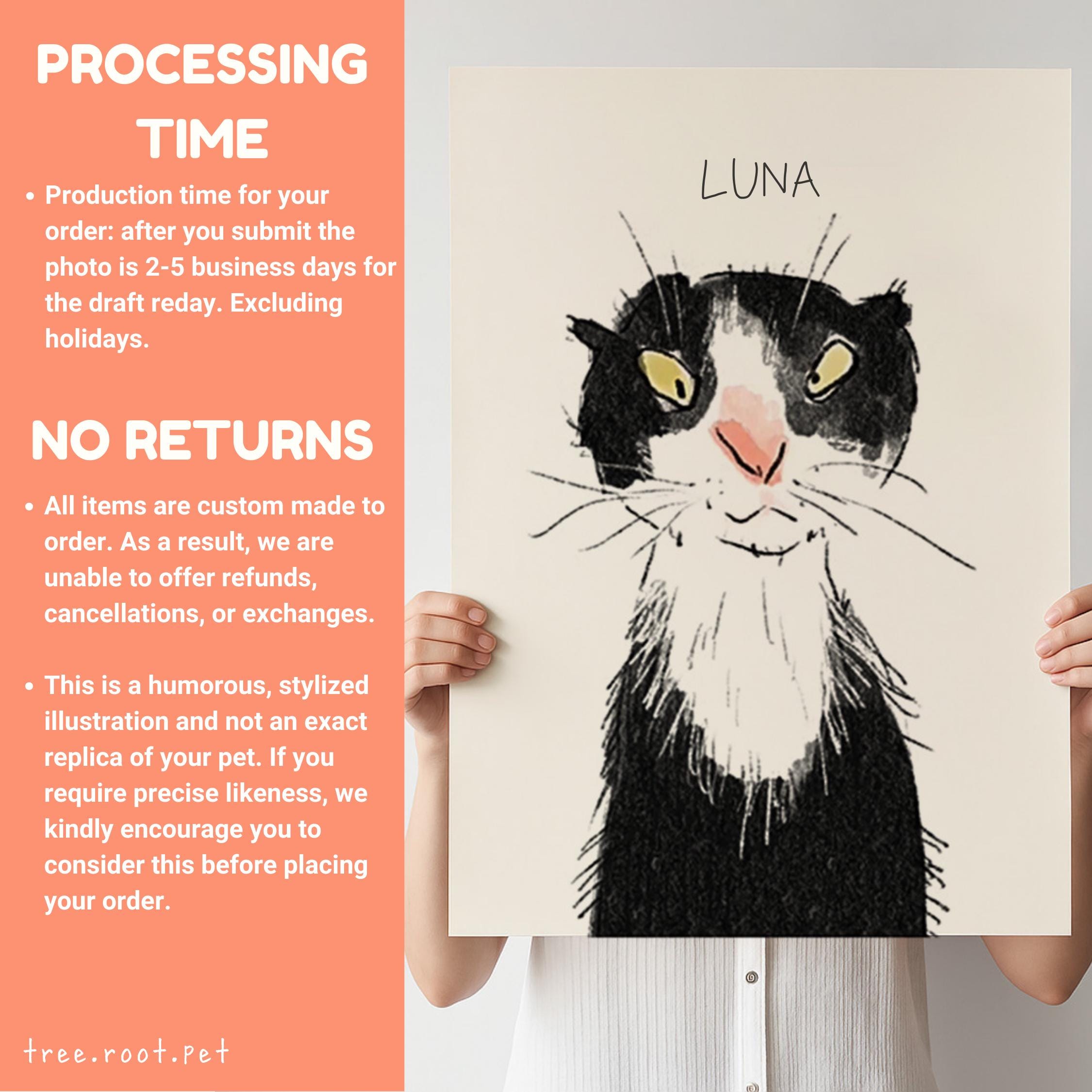 Funny Custom Pet Portrait Meme-style Ugly Drawing of Your Cat or Dog ...