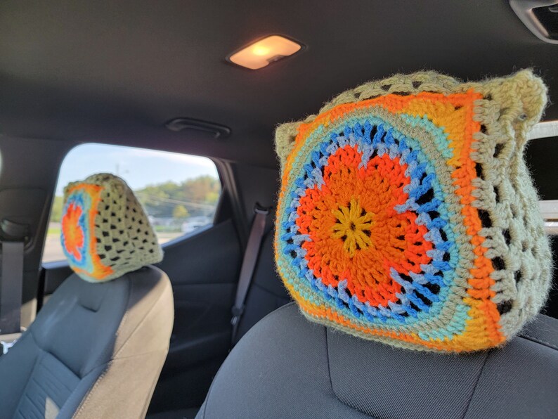 Sophies Garden Crochet Headrest Covers - Etsy