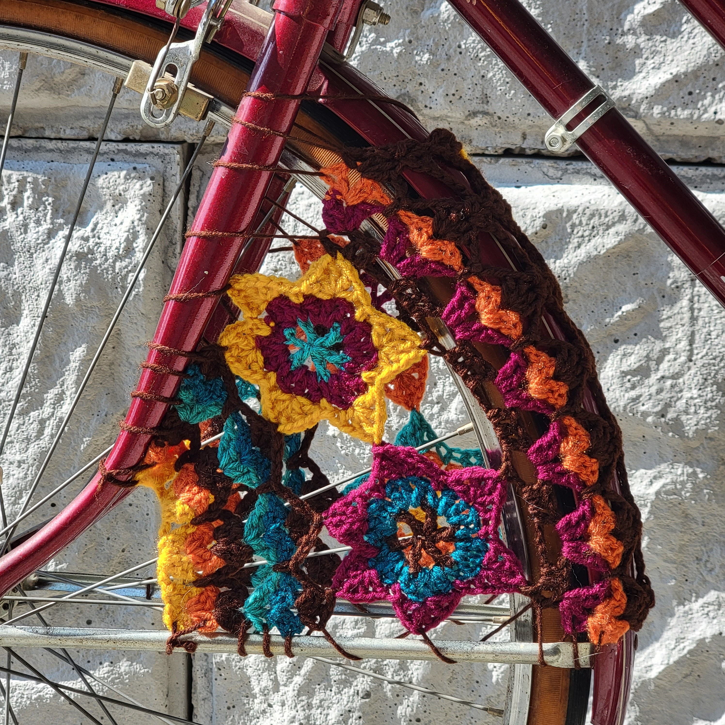 Front Wheel - Flower Bike Skirt/dress Guard - Bicycle Skirt/dress Guard ...