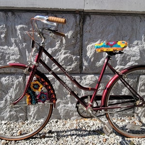 Front Wheel - Flower Bike Skirt/dress Guard - Bicycle Skirt/dress Guard ...