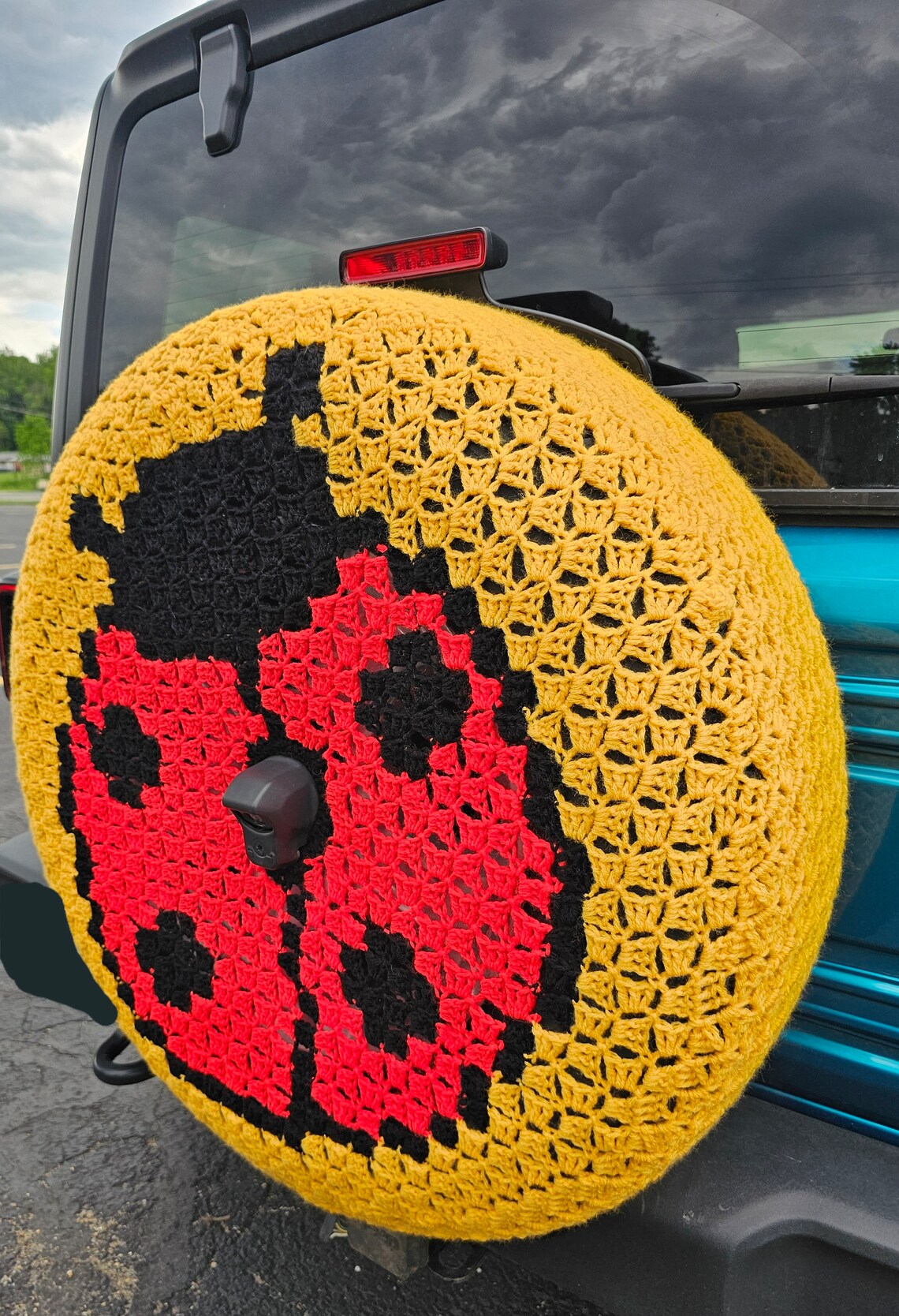 Ladybug Crochet Spare Tire Cover - Etsy