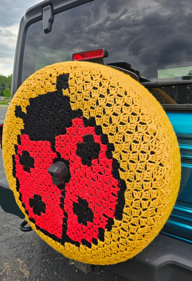 Ladybug Crochet Spare Tire Cover - Etsy