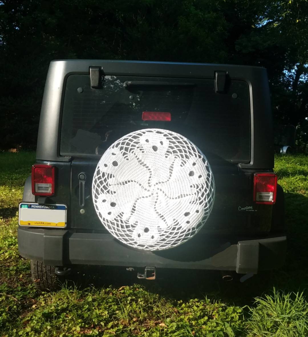 Halloween Ghost Boo Crochet Spare Tire Cover - Etsy