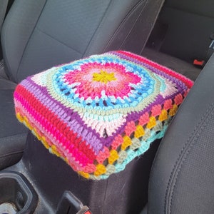 Sophies Garden Crochet Center Console Cover - Etsy