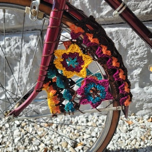Front Wheel - Flower Bike Skirt/dress Guard - Bicycle Skirt/dress Guard ...