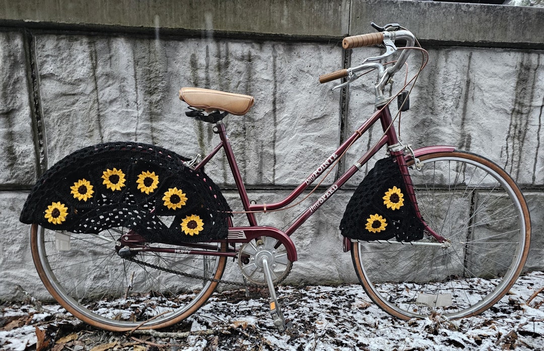 Sunflower Bike Skirt/dress Guard - Bicycle Skirt/dress Guard - Bike ...