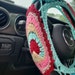 Peacock Feather Crochet Steering Wheel Cover - Etsy