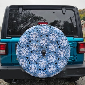 Snowflake Crochet Spare Tire Cover - Etsy